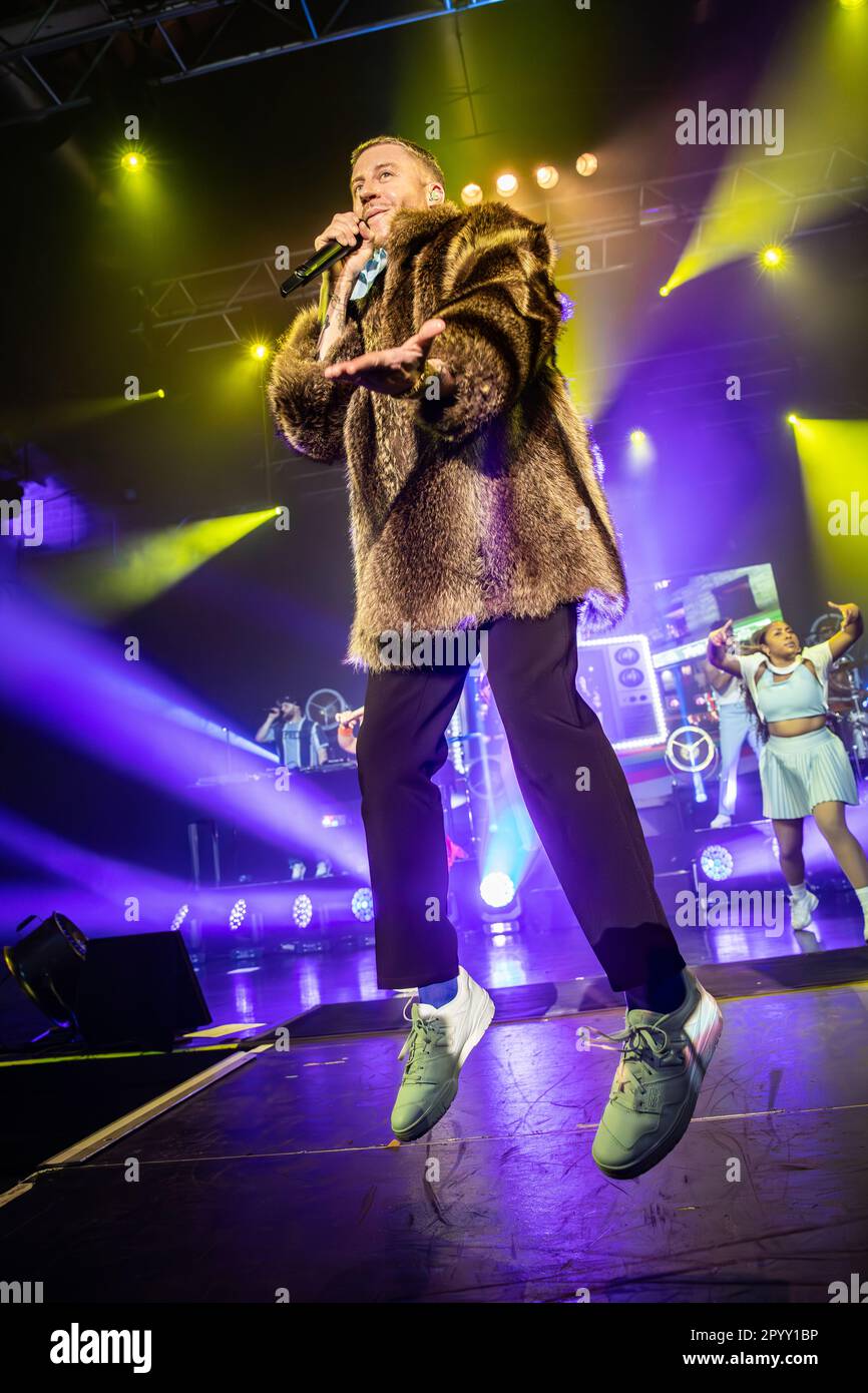 Milan Italy. 03 May 2023. The American rapper MACKLEMORE performs live ...