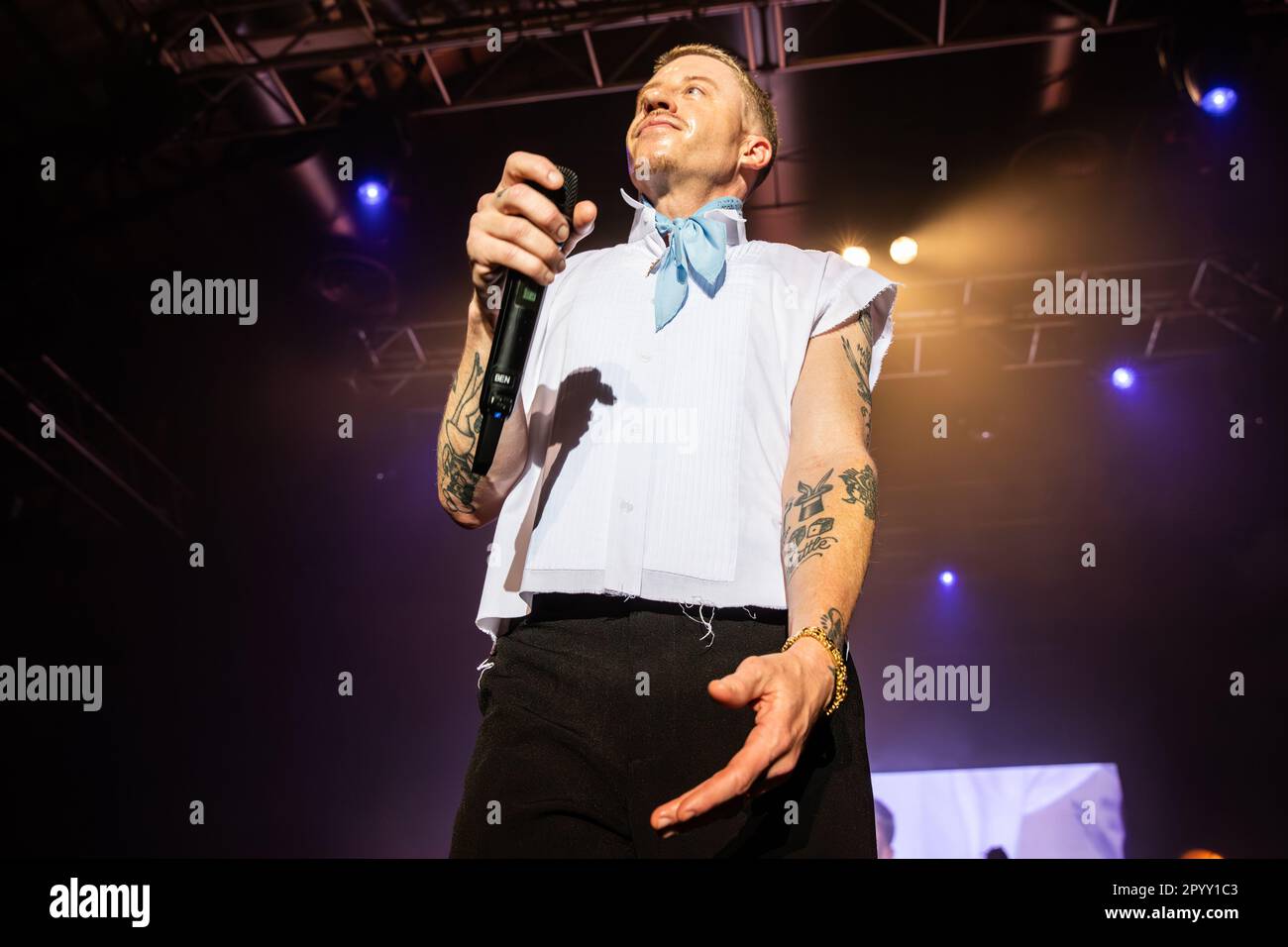 Milan Italy. 03 May 2023. The American rapper MACKLEMORE performs live ...