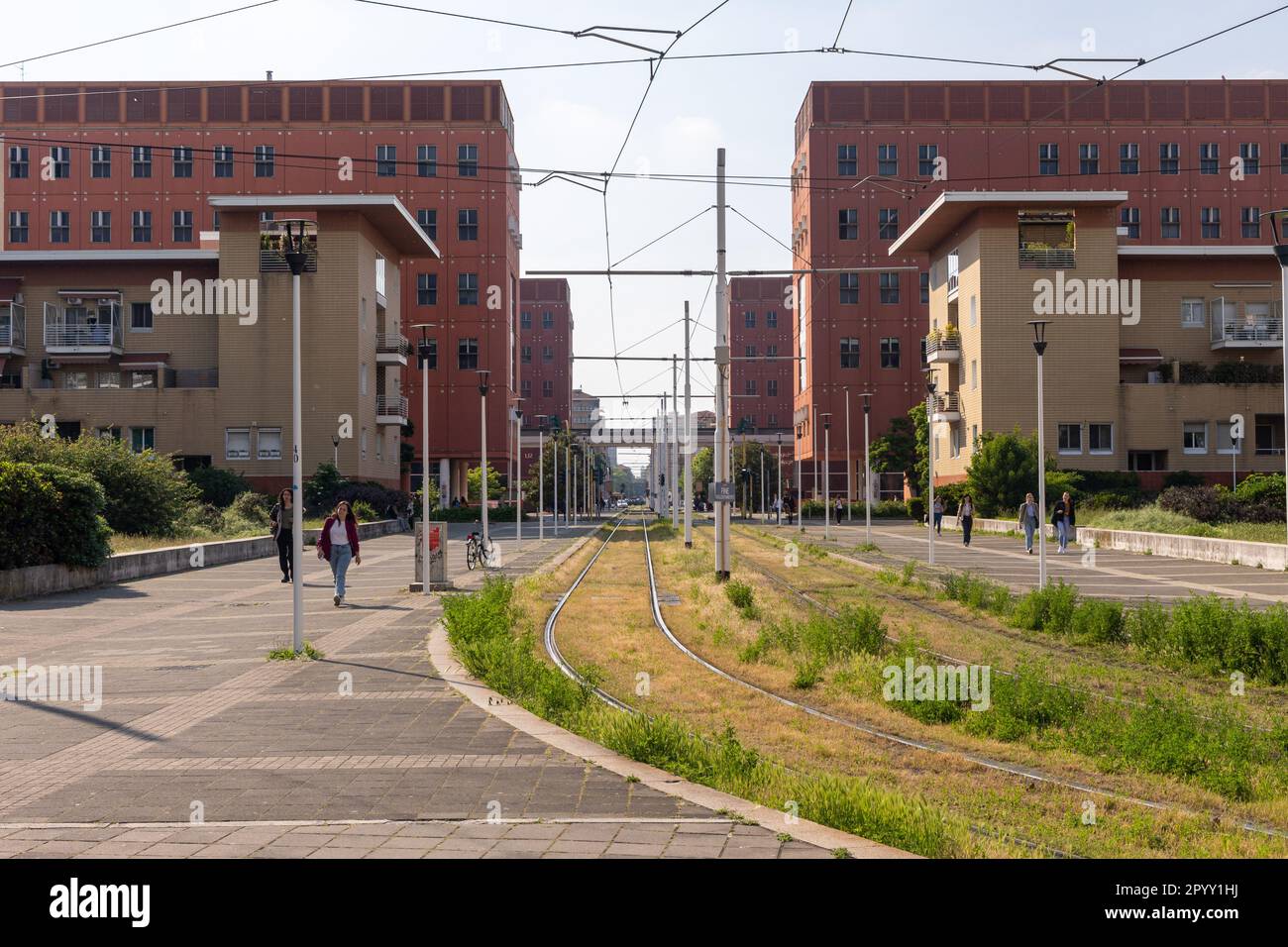 Milan, Italy - april 28 2023 - Bicocca district university Stock Photo ...