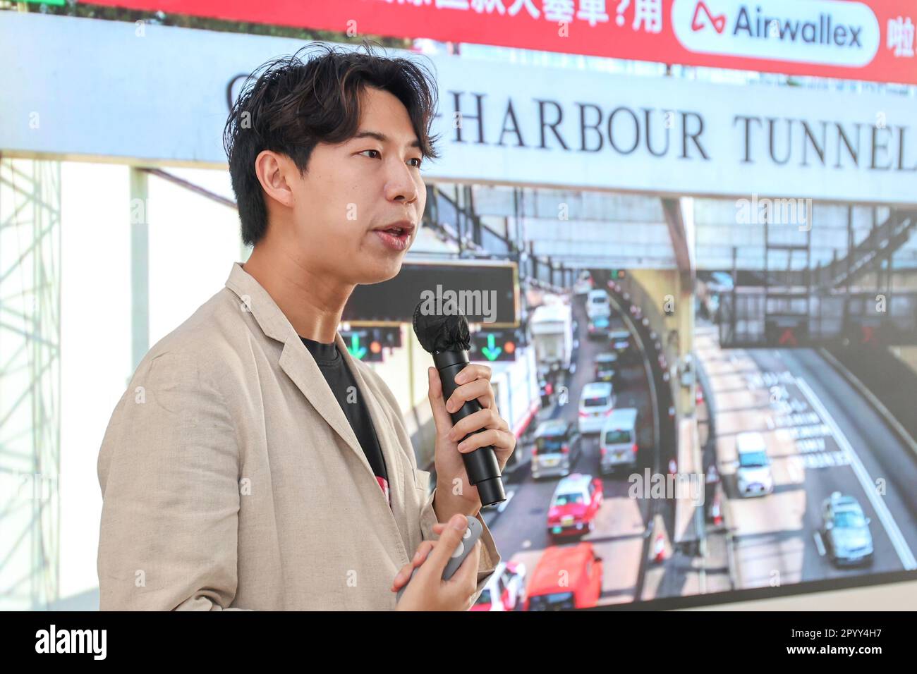 Arnold Chan, General Manager for Hong Kong & Southeast Asia, Airwallex, attends a press ...