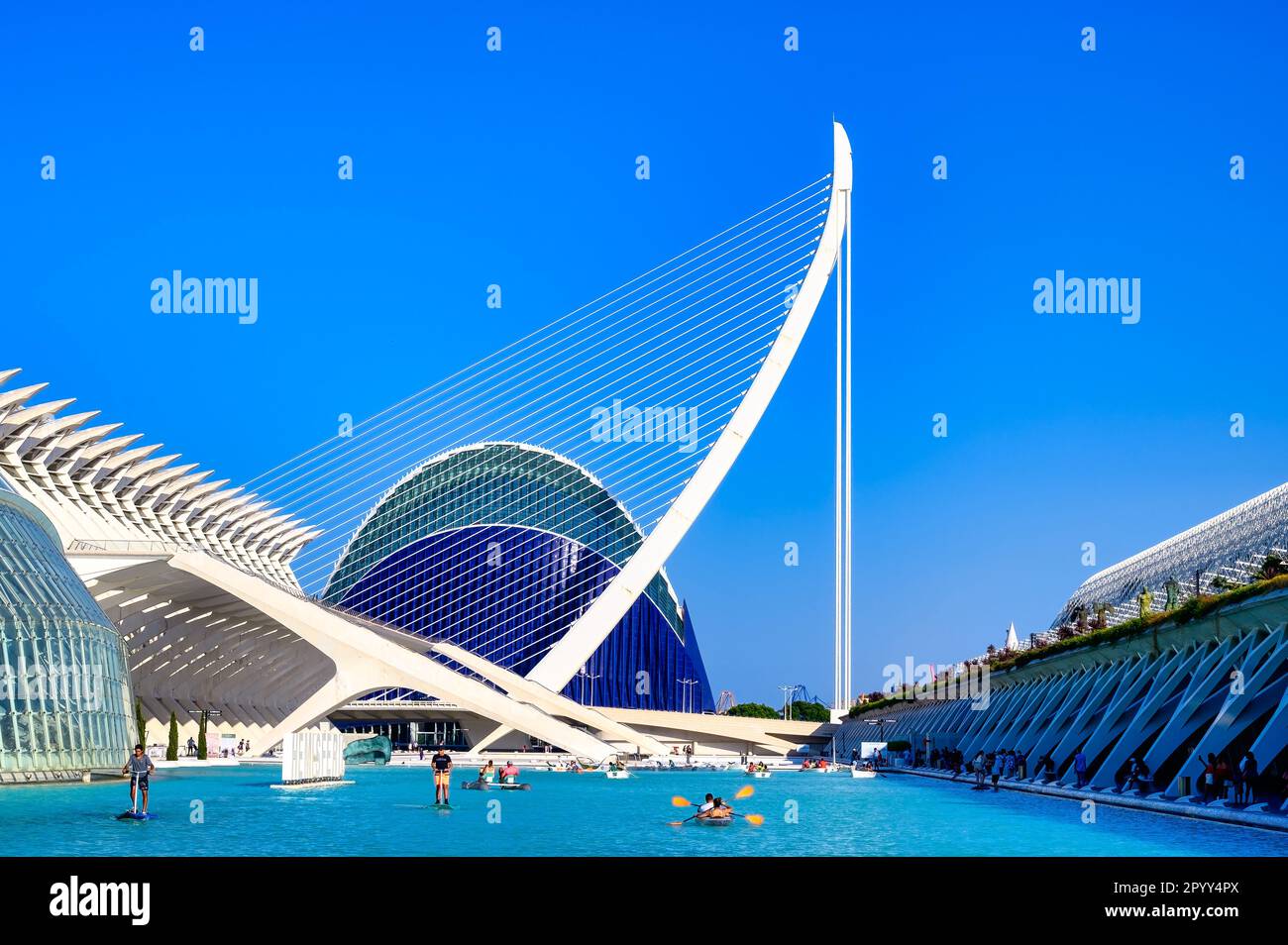 Valencia, Spain - July 17, 2022: People in recrational activities in ...