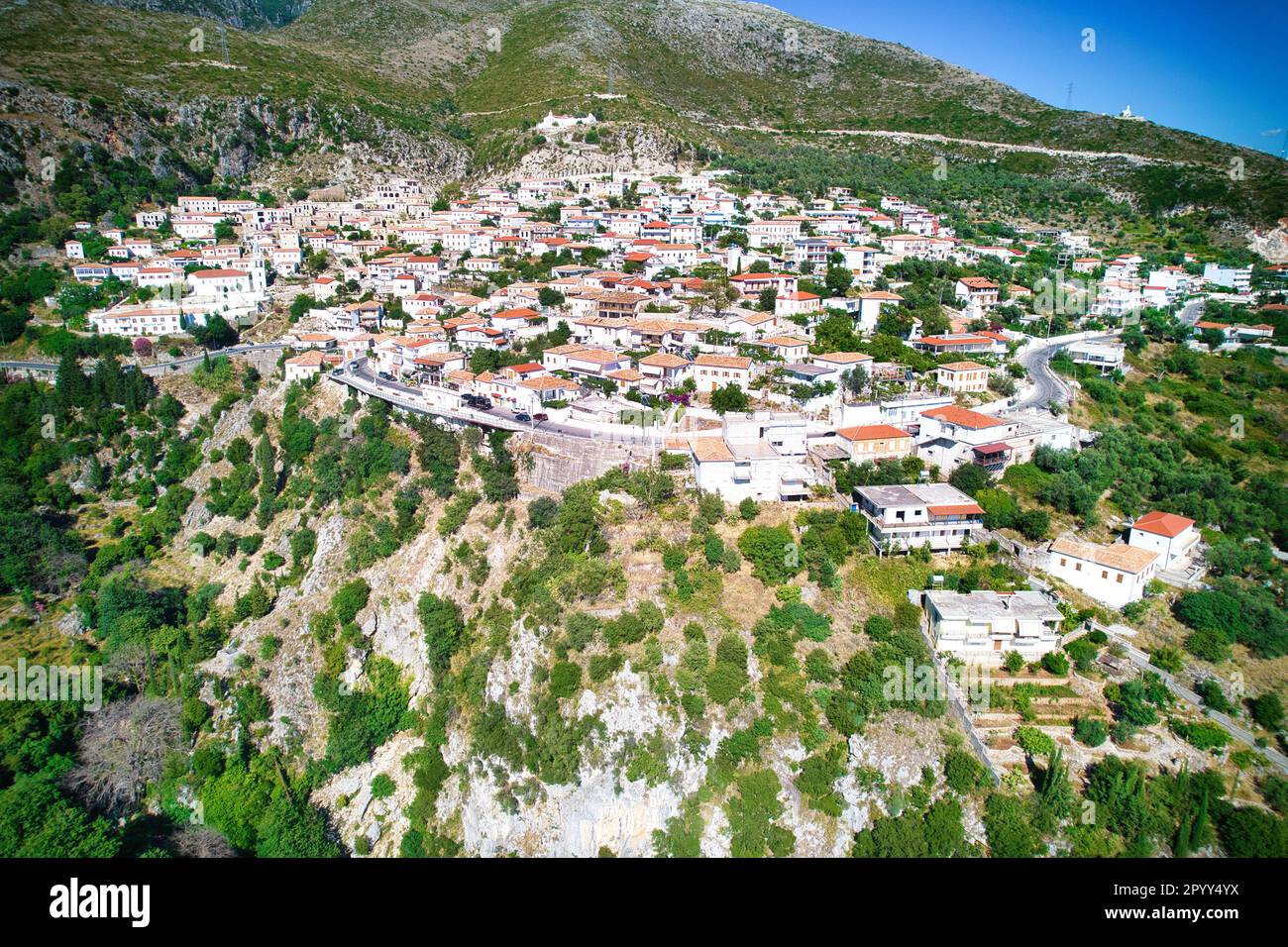 Dhermi, Albanian Riviera Stock Photo - Alamy