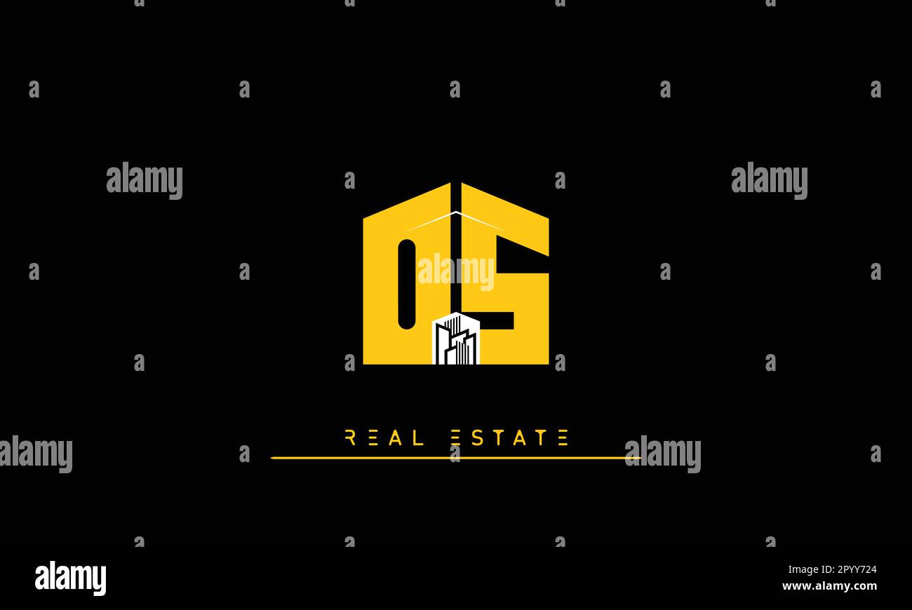 Os real estate initials logo hi-res stock photography and images - Alamy