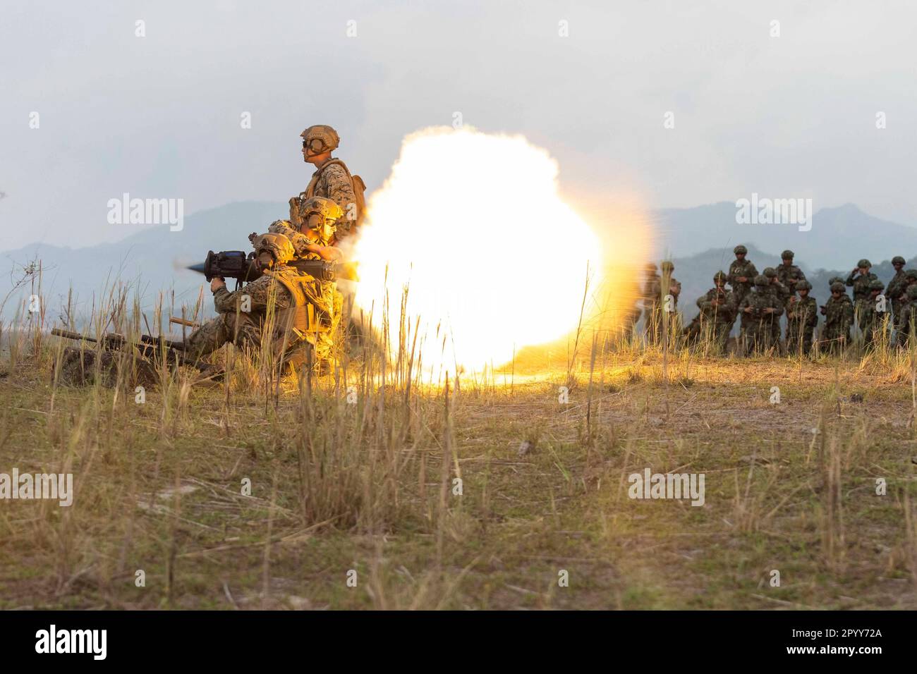 Philippines. 13th Apr, 2023. U.S. and Philippine marines conduct an Mk ...