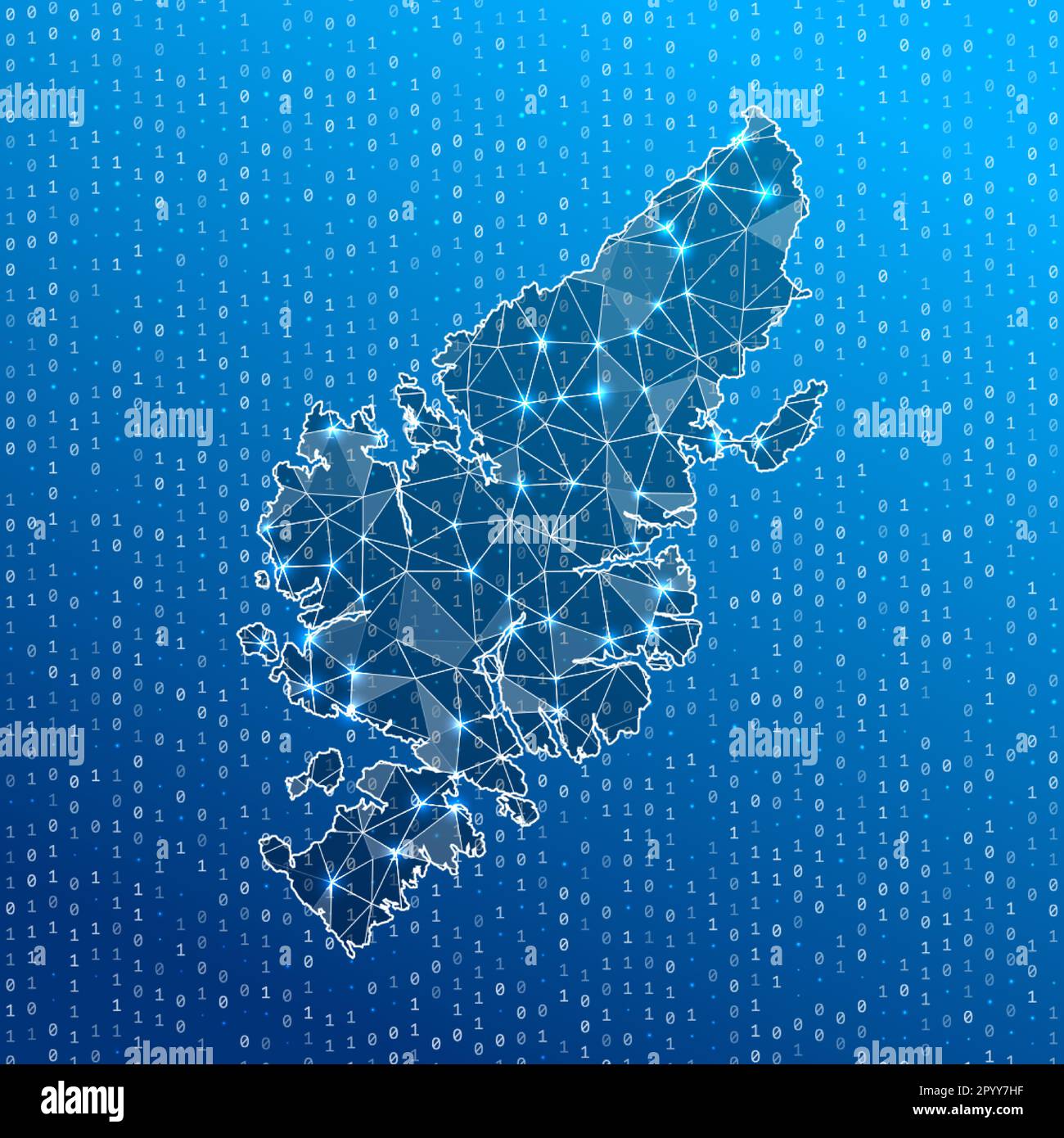 Network map of Lewis and Harris. Island digital connections map ...