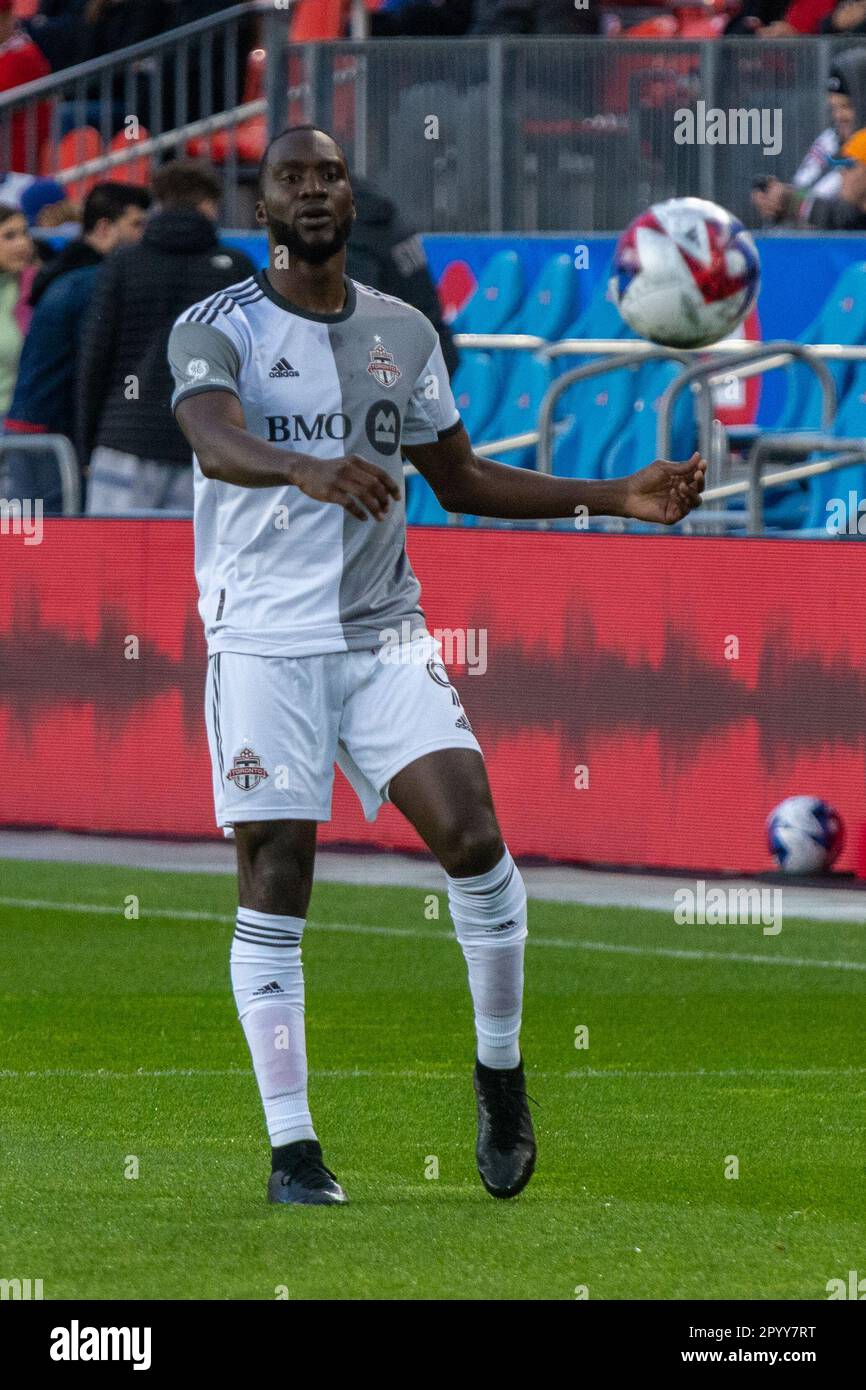 Toronto, ON, Canada - April 29, 2023: C.J. Sapong #9 forward of the ...