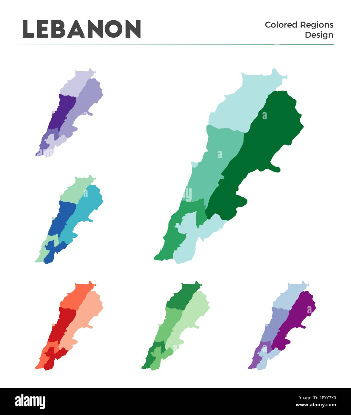 Lebanon map collection. Borders of Lebanon for your infographic ...