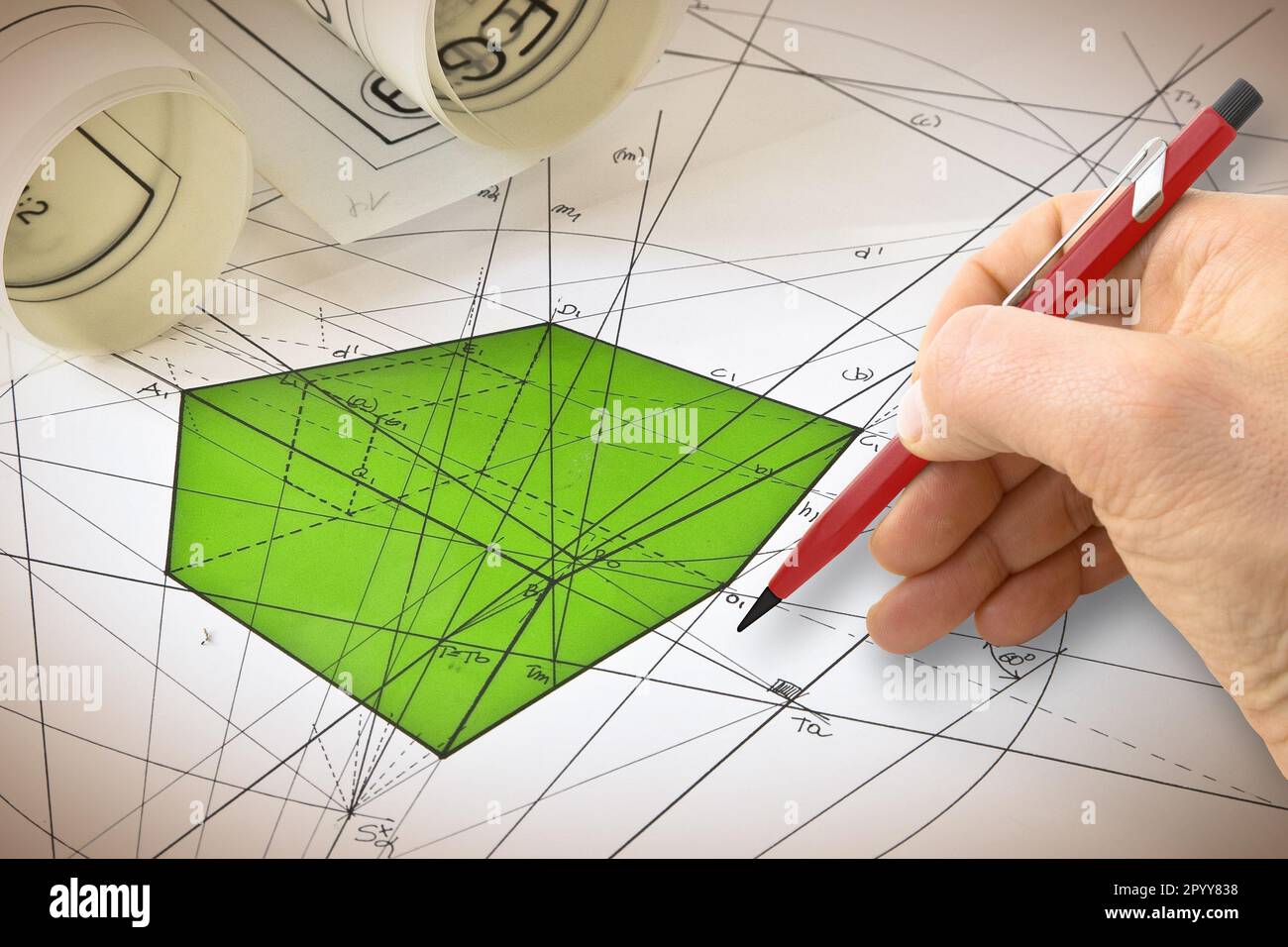 Construction of three-dimensional polygons according to the rules of ...