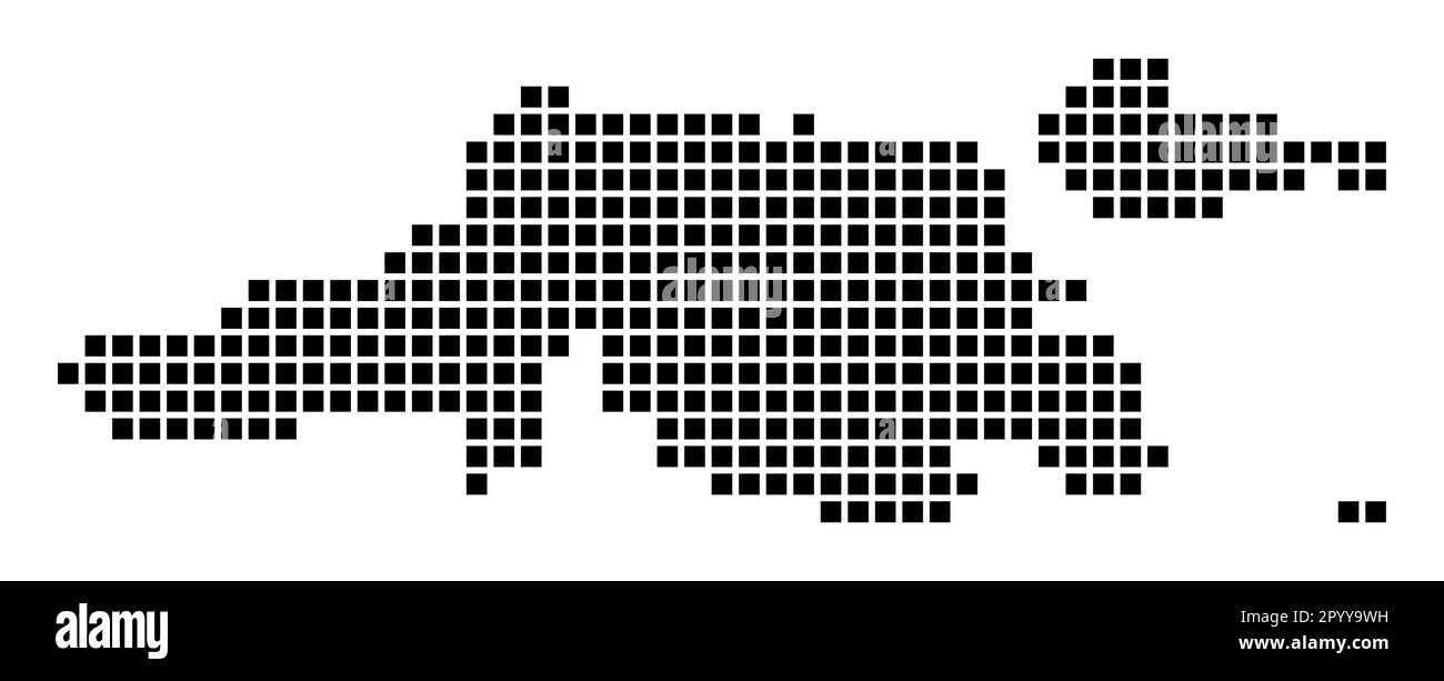 Jost Van Dyke map. Map of Jost Van Dyke in dotted style. Borders of the ...