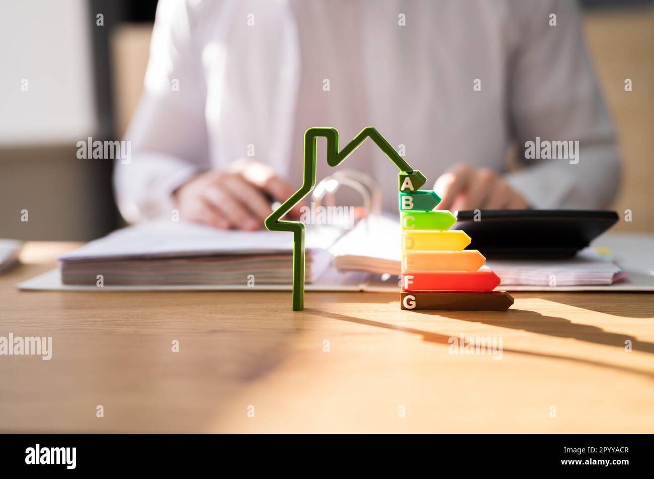 Energy Efficient House Building Audit And Insulation Stock Photo - Alamy