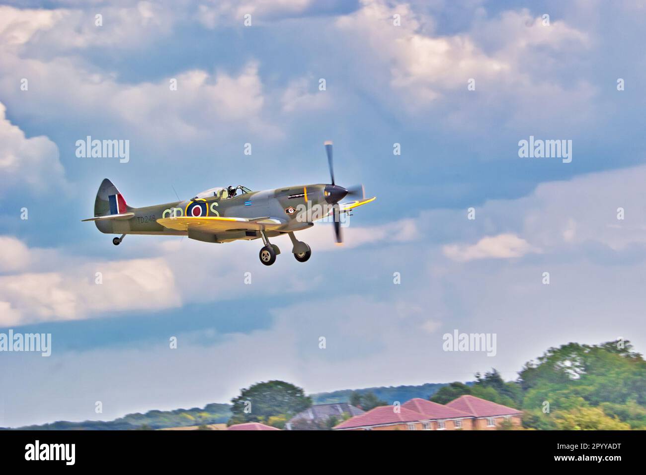 Aircraft Supermarine Spitfire Mk XVI, Duxford, UK Stock Photo - Alamy
