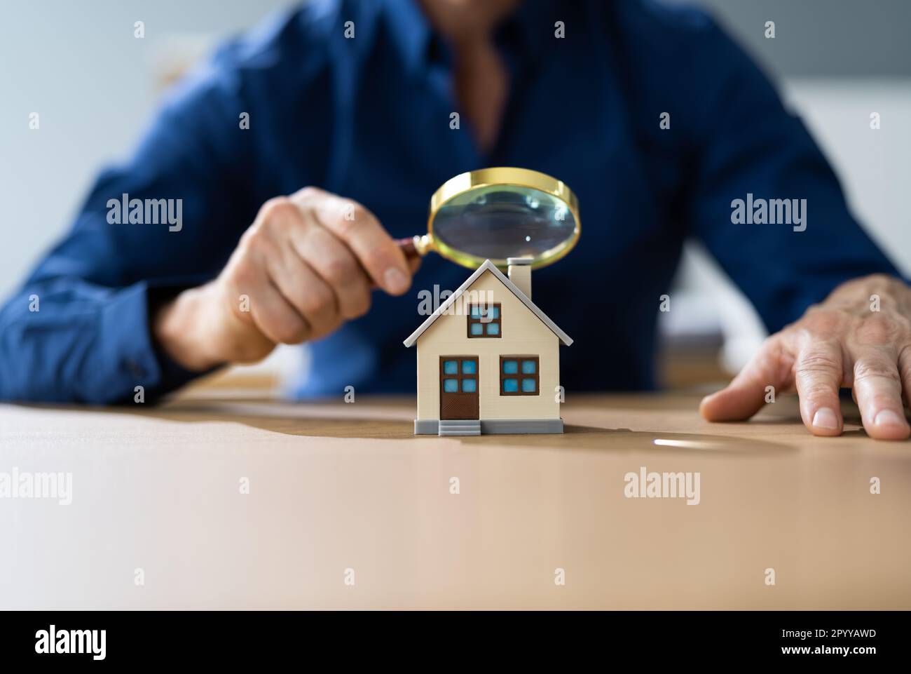 Real Estate House Appraisal And Inspection. Checking Home Stock Photo ...