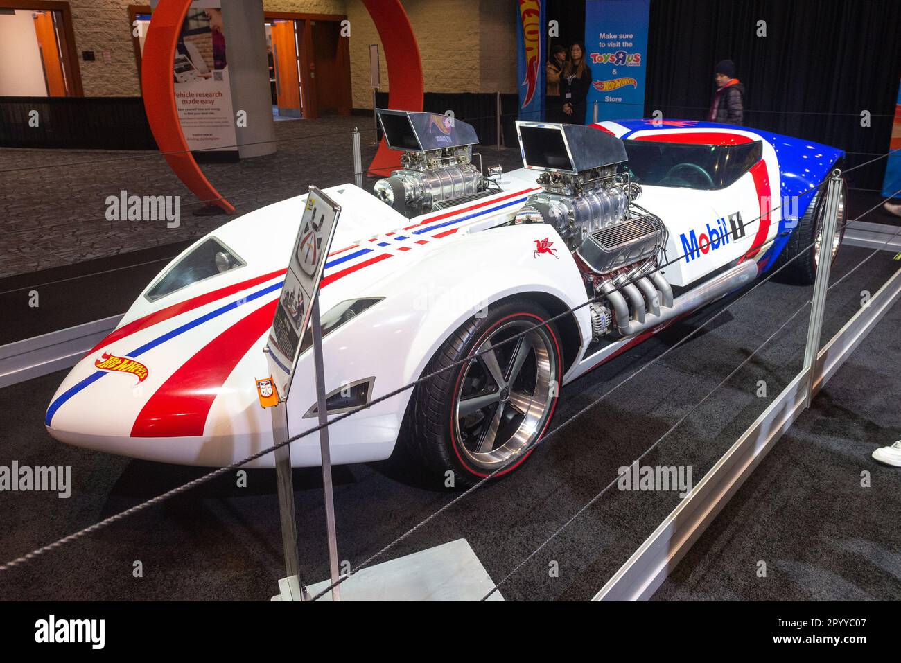 Toronto, ON, Canada - February 21, 2023: The life-sized Hot Wheels 2001 ...