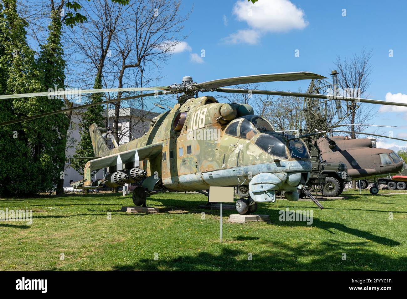 Cold war era Soviet helicopter MI 24 D B Stock Photo - Alamy