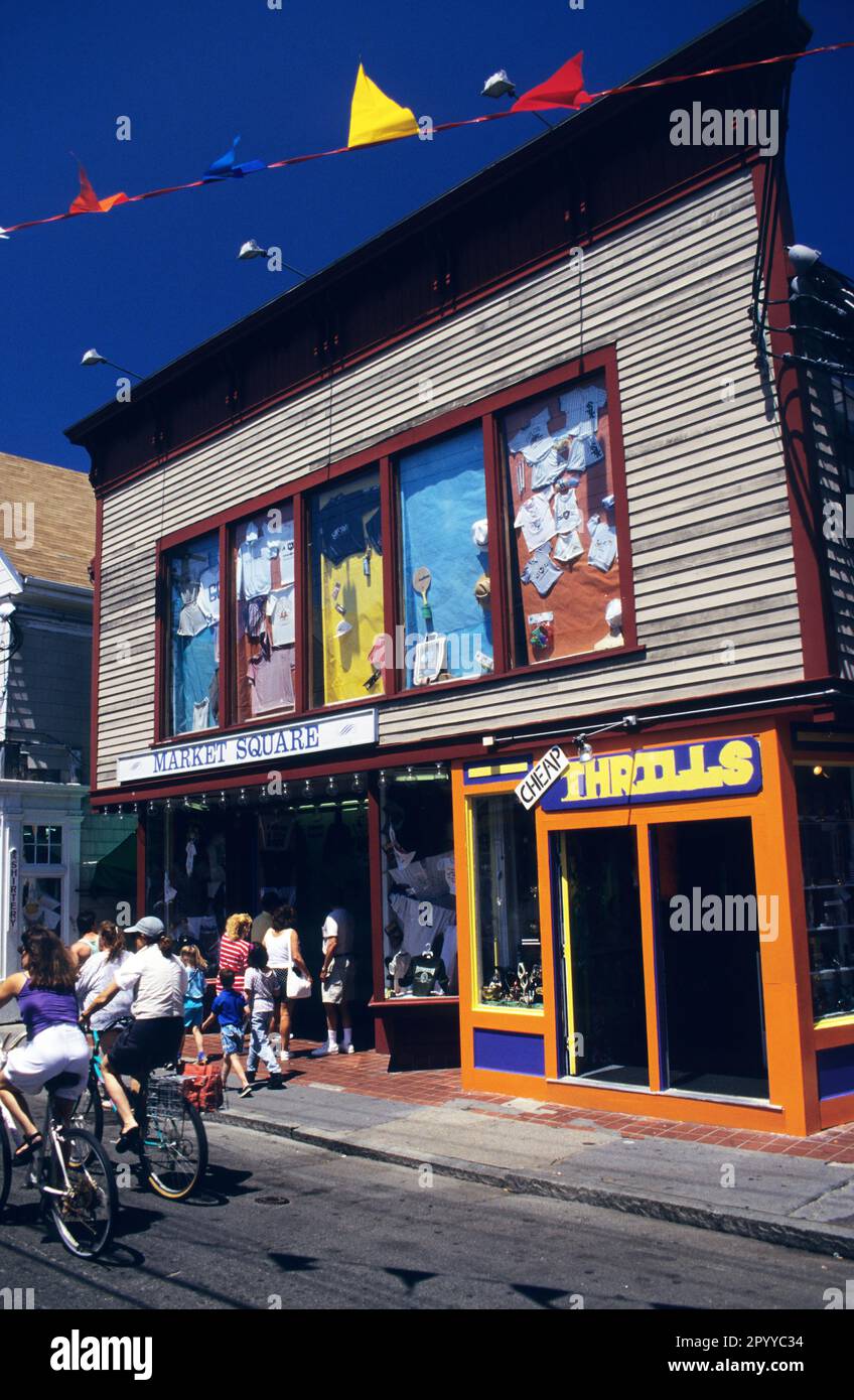 shops in Provincetown, Cape Cod Stock Photo - Alamy