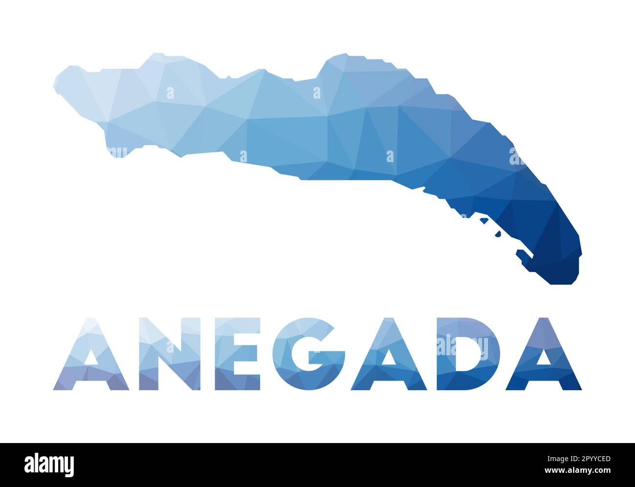 Map of anegada Cut Out Stock Images & Pictures - Alamy