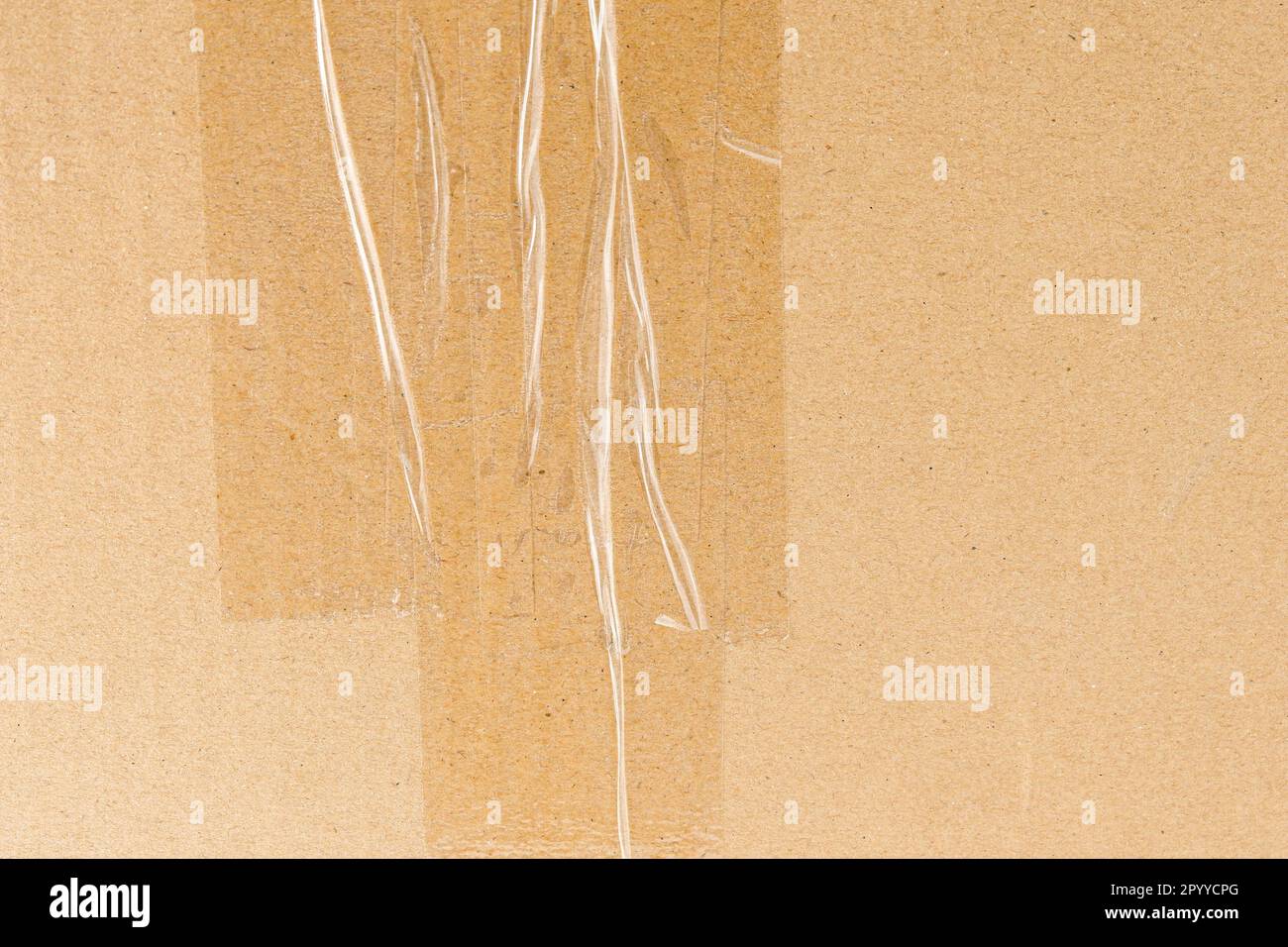 Delivery box closeup with shopping icons and tape, Box paper texture ...