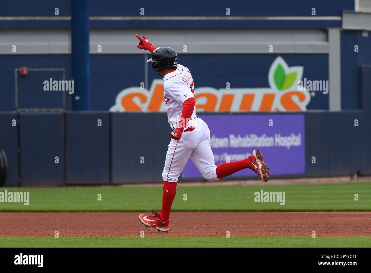 WORCESTER, MA - MAY 04: Worcester Red Sox infielder David Hamilton (5 ...