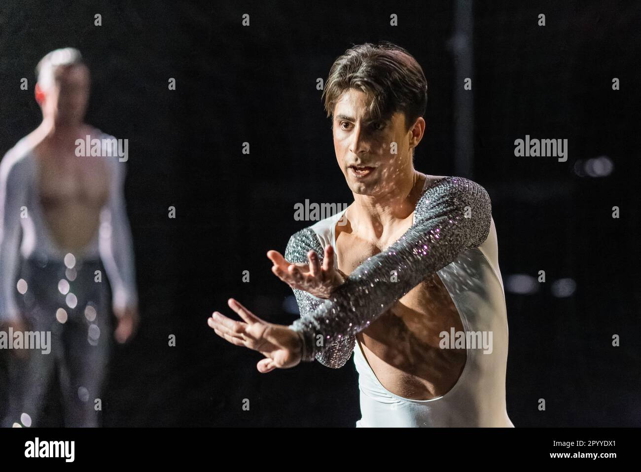 Cottbus, Germany. 04th May, 2023. Dancer Alessandro Giachetti dances ...