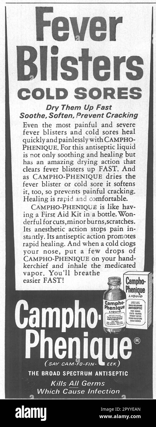 Campho phenique hi-res stock photography and images - Alamy