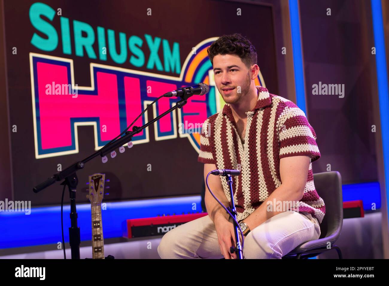 Nick Jonas performs at the new Sirius XM Miami Studios on Friday, May 5 ...