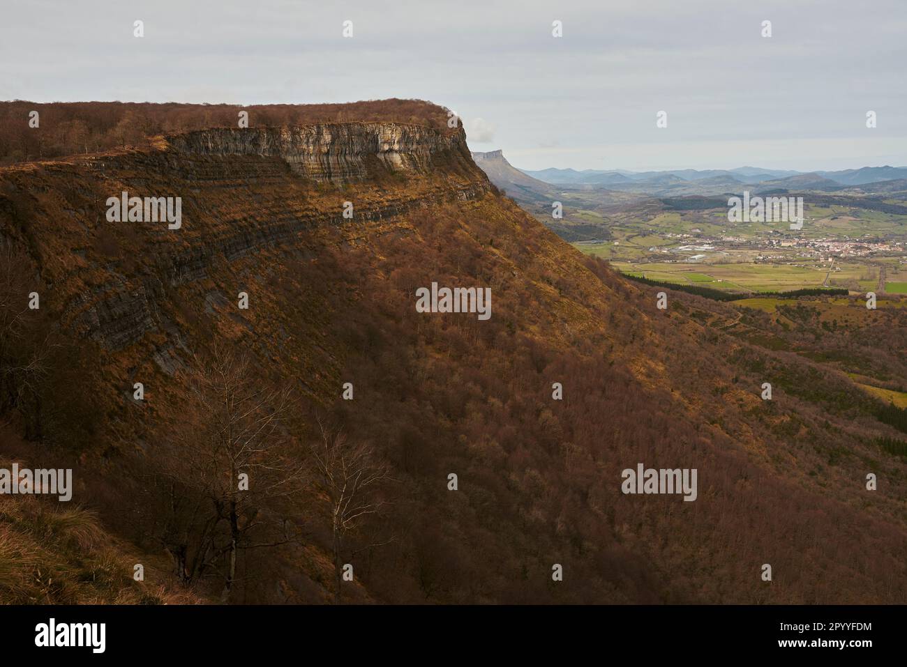 Landscape of the Cliffs in the Basque Country Stock Photo - Alamy