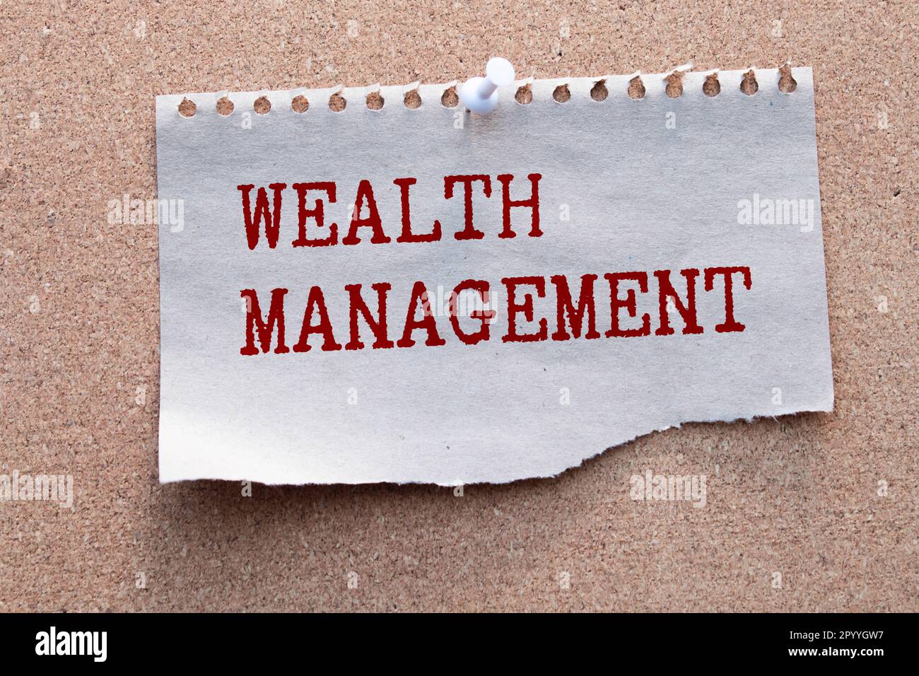 Wealth management is shown using a text and pictures of dollars Stock ...