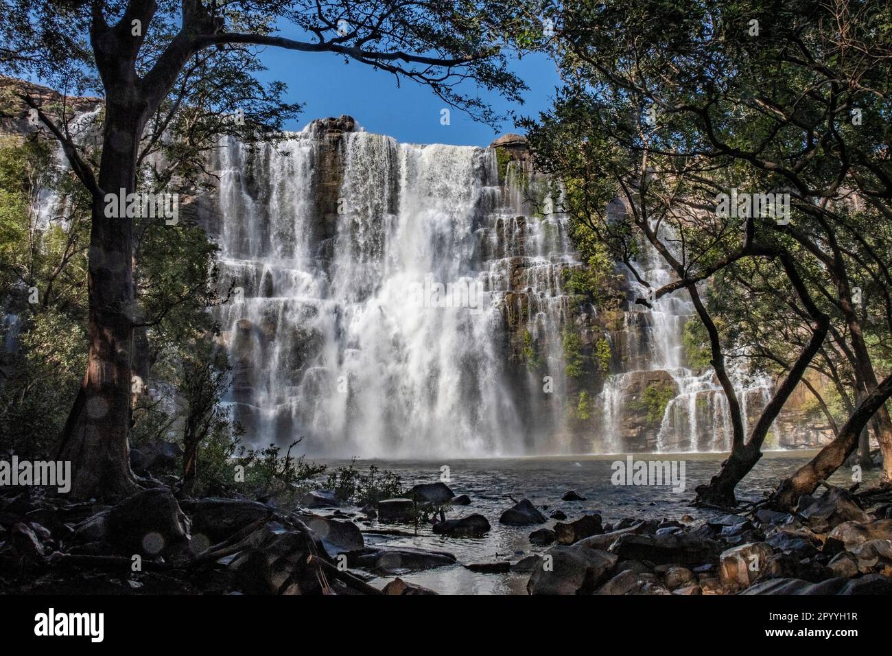 A view of Bhimlat waterfall in Rajasthan, India Stock Photo - Alamy