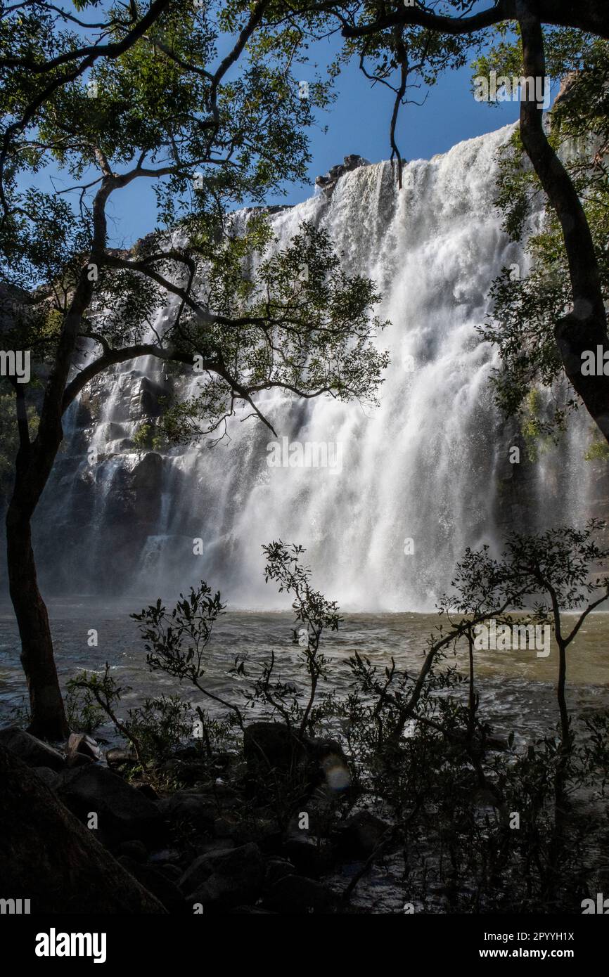 A view of Bhimlat waterfall in Rajasthan, India Stock Photo - Alamy