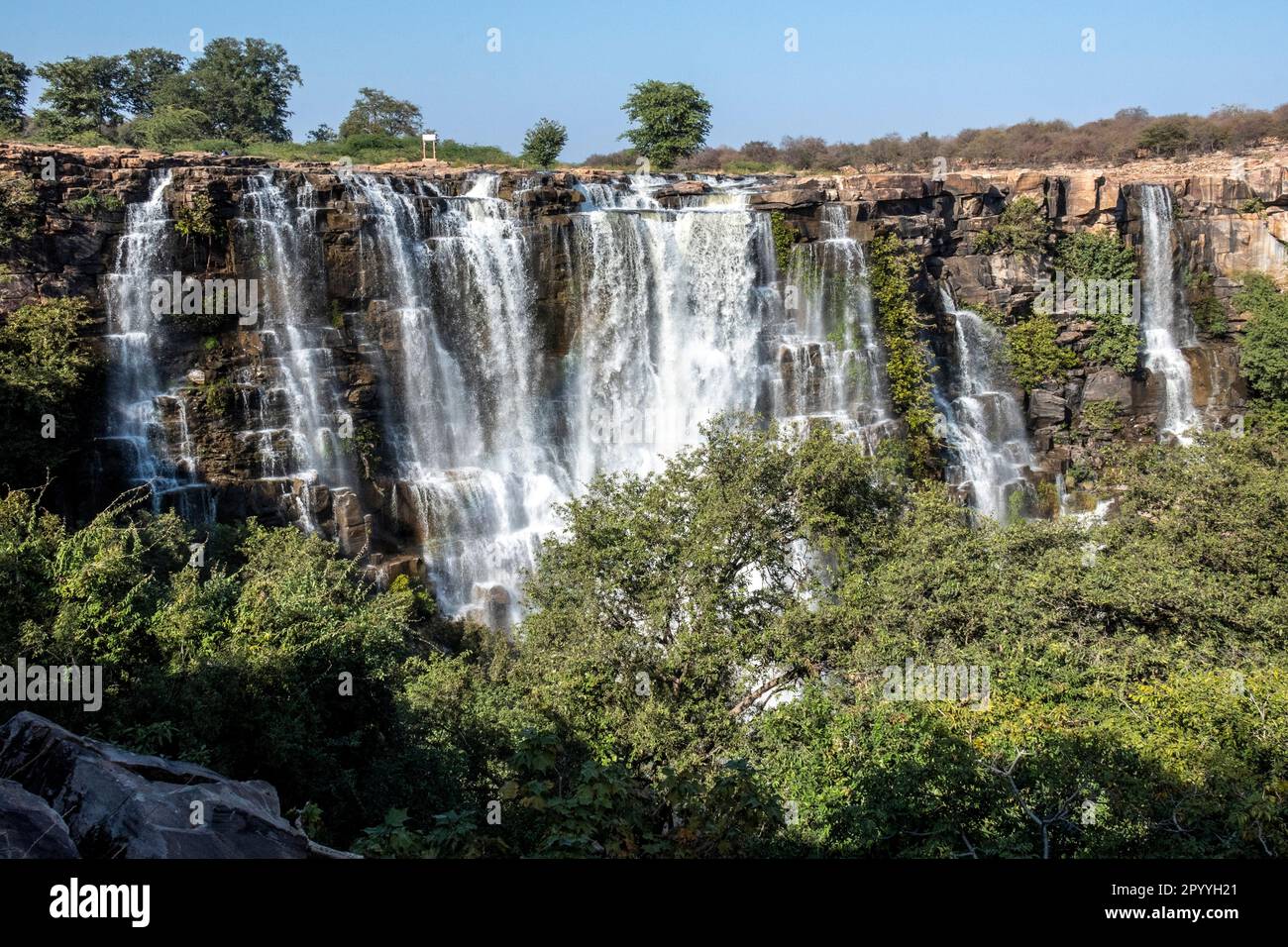 A view of Bhimlat waterfall in Rajasthan, India Stock Photo - Alamy