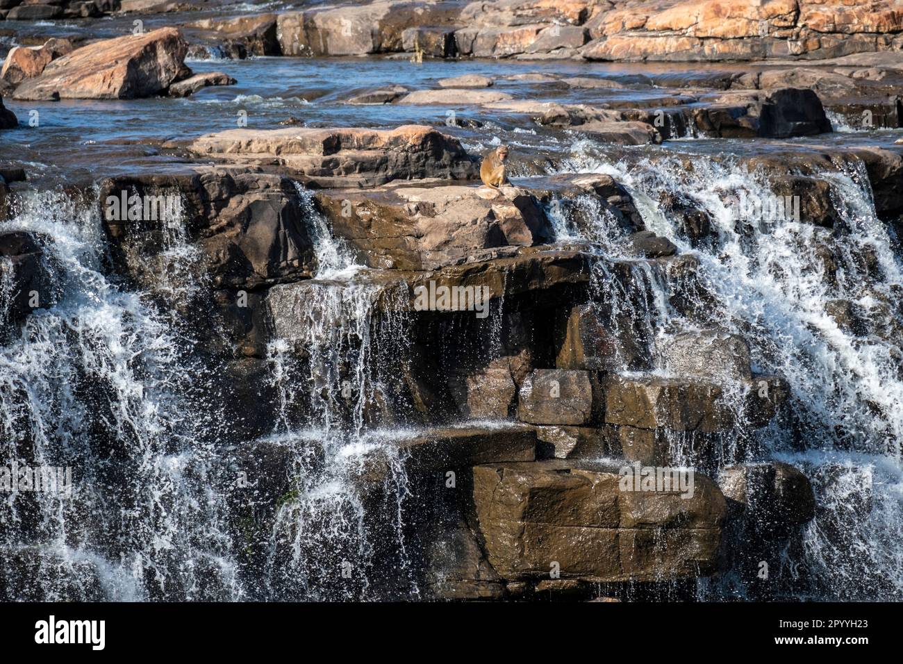 A view of Bhimlat waterfall in Rajasthan, India Stock Photo - Alamy