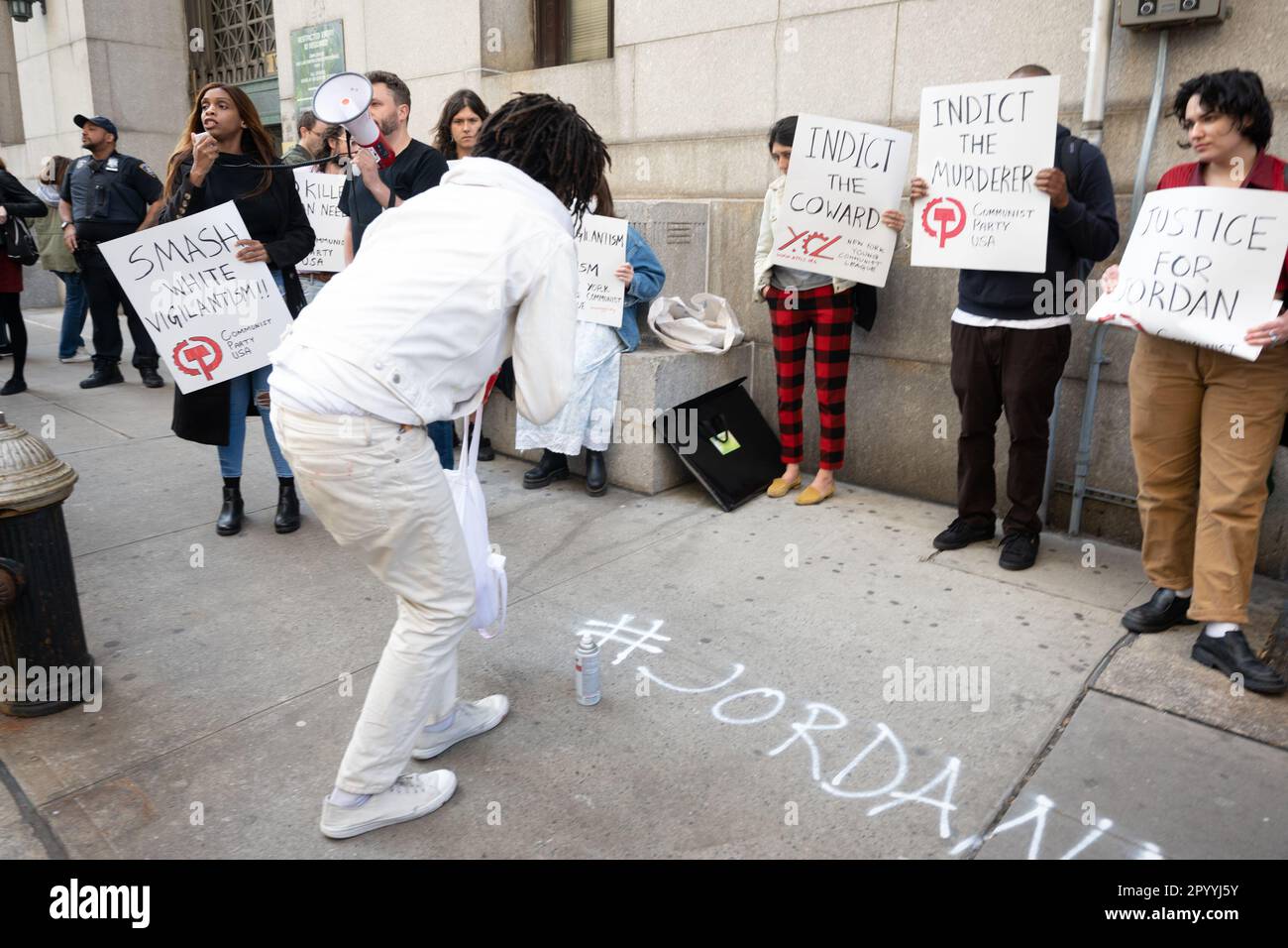 New York, New York, USA. 5th May, 2023. Demonstrators protest the ...