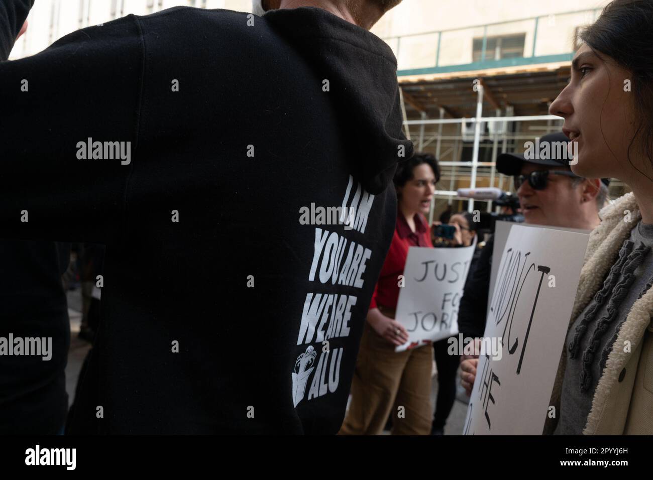 New York, New York, USA. 5th May, 2023. Demonstrators protest the ...