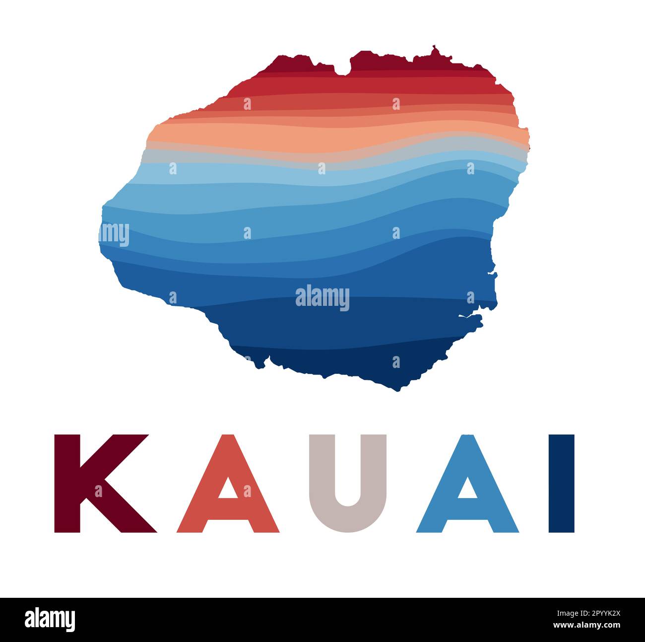 Kauai in hawaii Stock Vector Images - Alamy