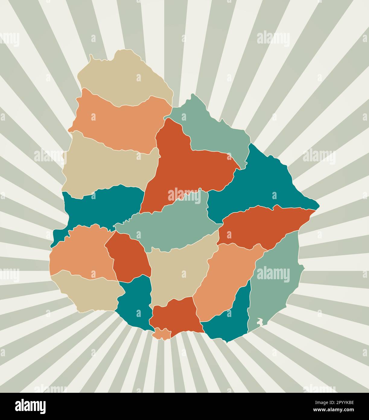 uruguay physical feature map