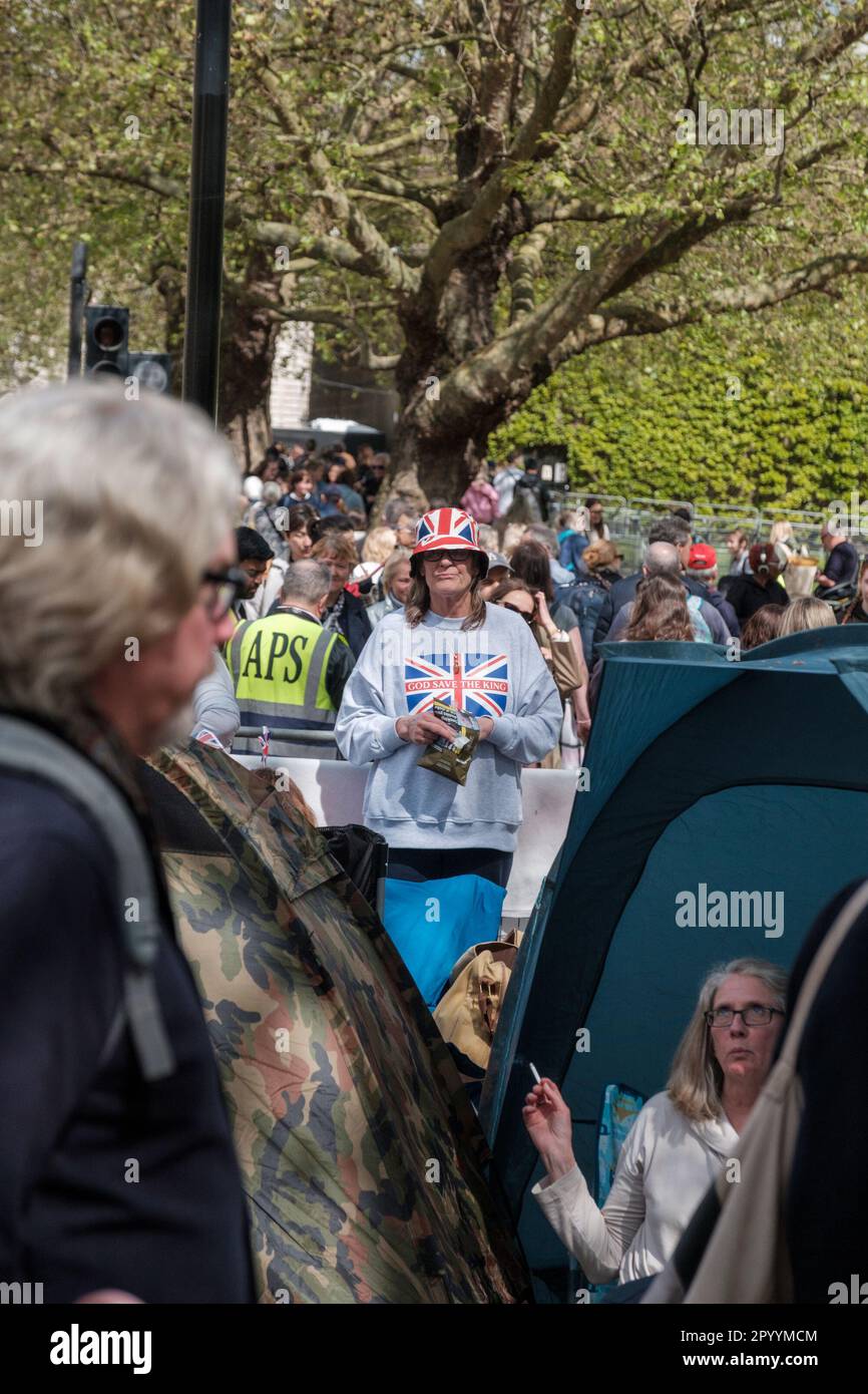 Royalists Prepare for Charles III Coronation, setting up camp to get ...