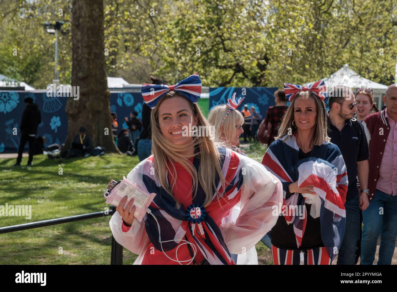 Royalists Prepare for Charles III Coronation, setting up camp to get ...