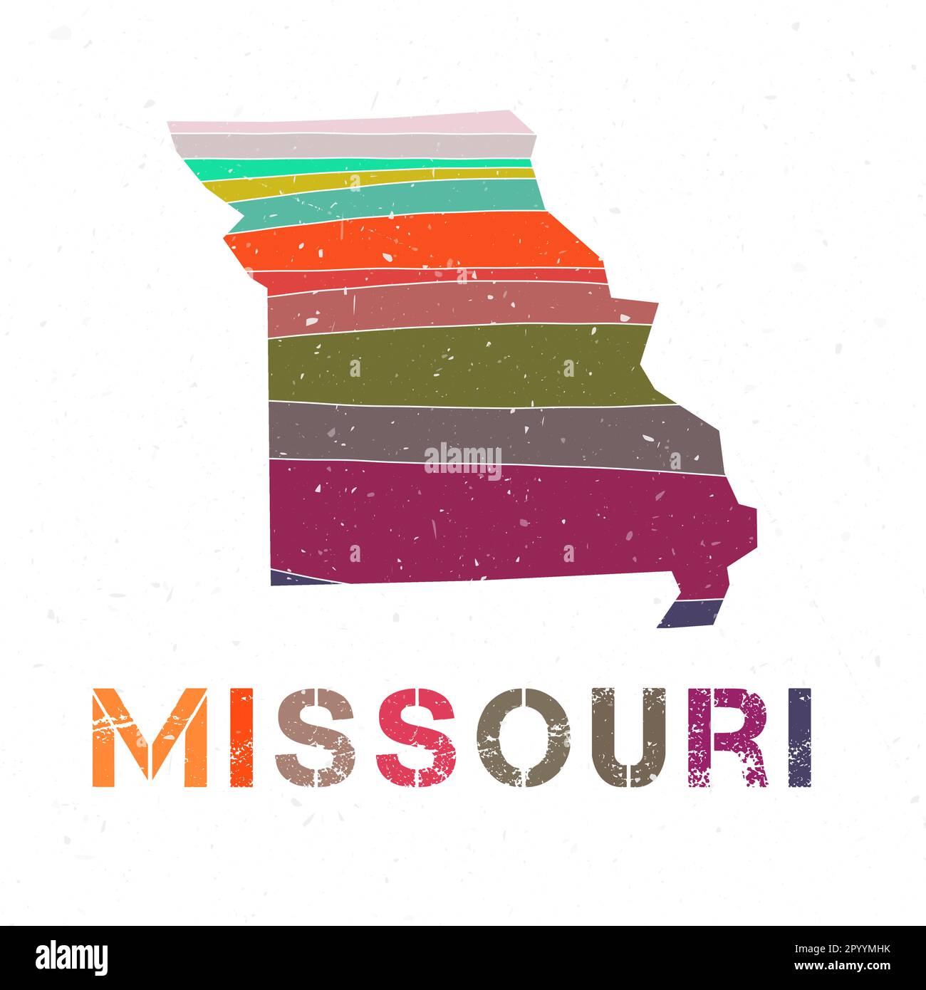 Missouri old map Stock Vector Images - Alamy