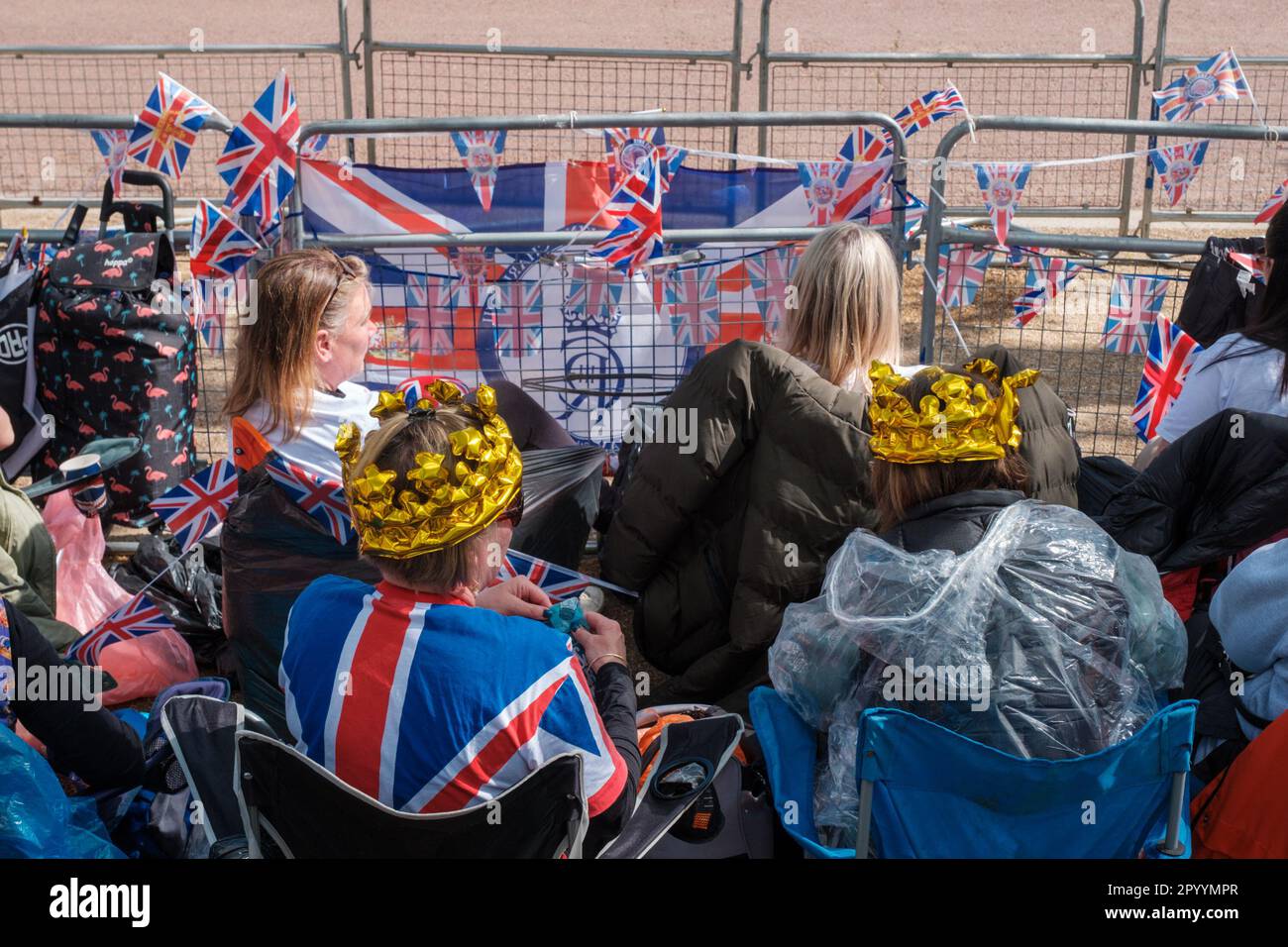 Royalists Prepare for Charles III Coronation, setting up camp to get ...