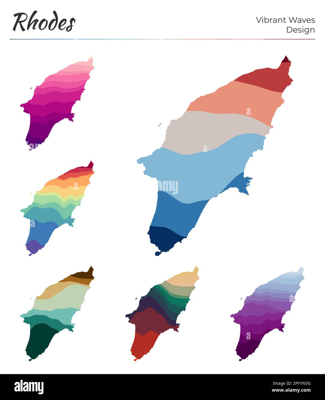 Rhodes map vector vectors hi-res stock photography and images - Alamy