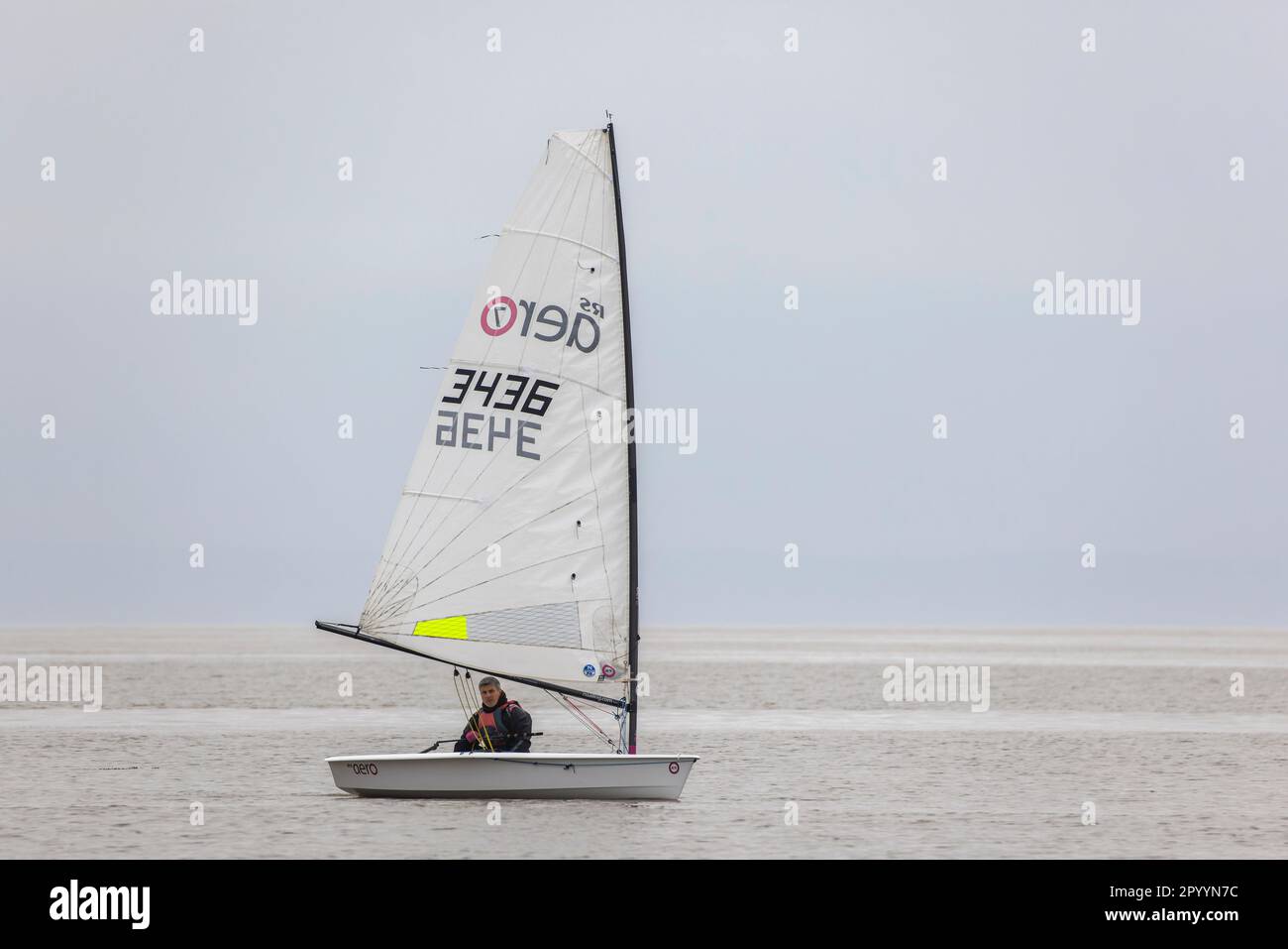 Sailing off Clevedon beach Stock Photo - Alamy