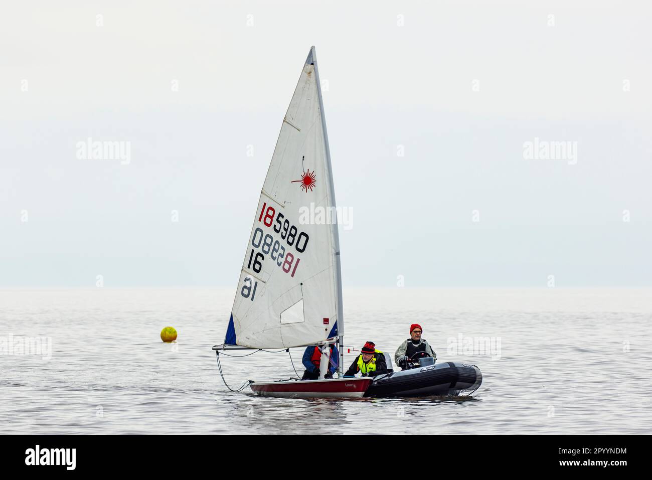 Sailing off Clevedon beach Stock Photo - Alamy