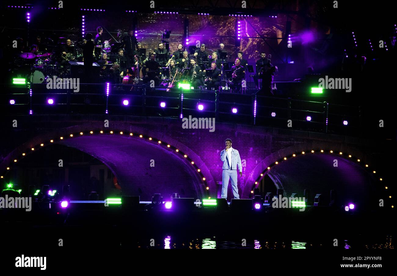 AMSTERDAM - Claude during the May 5 concert on the Amstel for Royal ...