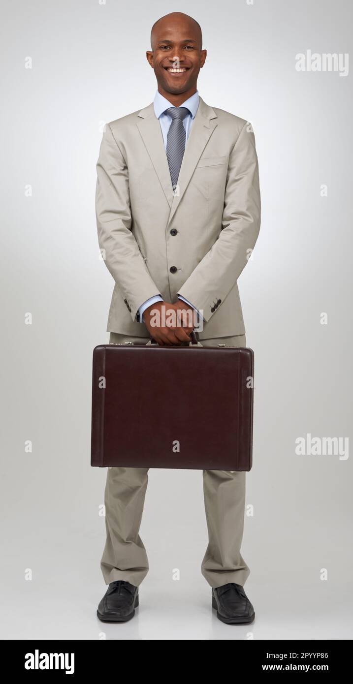 Keeping his business close. Portrait of a successful businessman ...