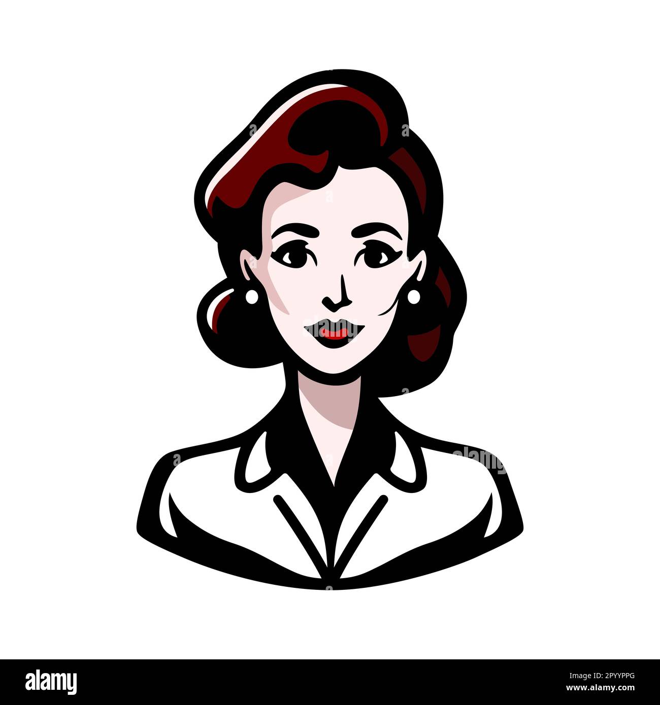 Business woman avatar illustration. Simple cartoon user portrait. User ... Business woman avatar illustration. Simple cartoon user portrait. User ...