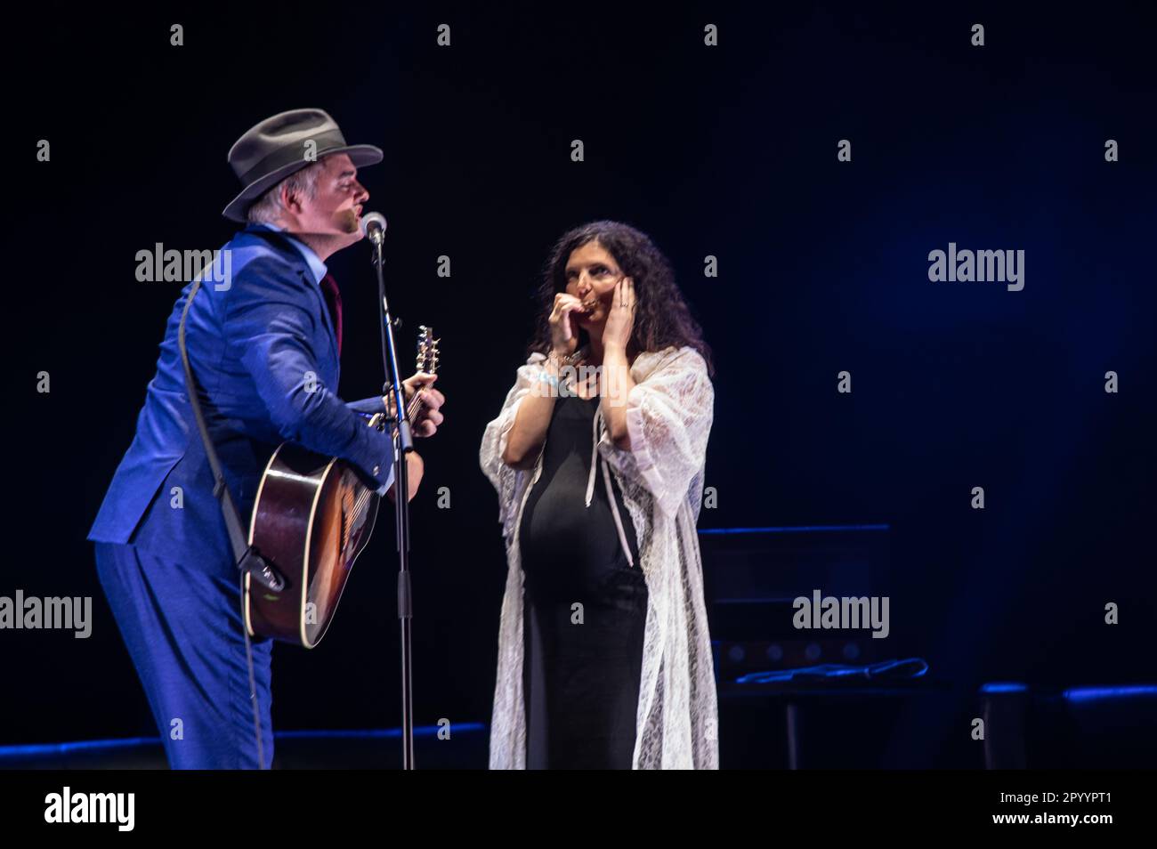 London, Uk, 05th May 2023. Peter Doherty and Katia de Vidas on stage at ...