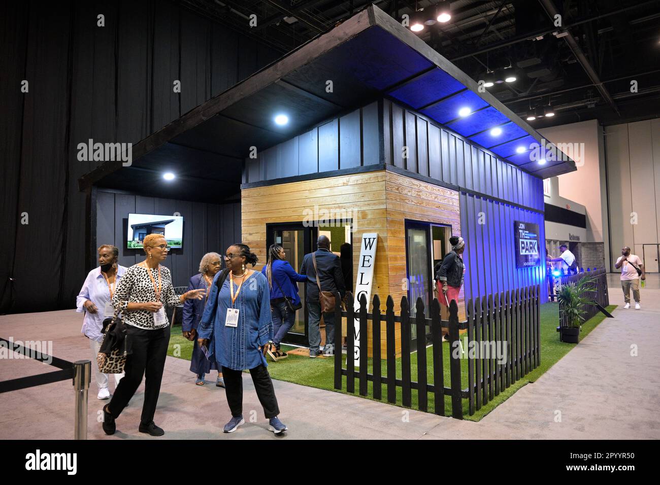 IMAGE DISTRIBUTED FOR T.D. JAKES ENTERPRISES - A tiny house is on display Friday, May 5, 2023 in ...