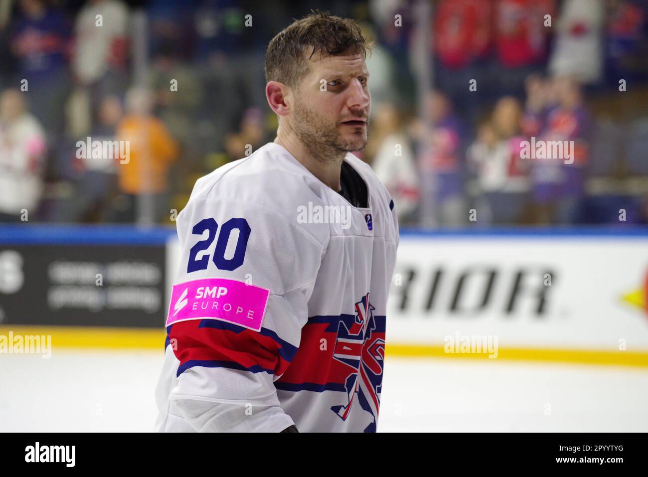 Nottingham, 5 May 2023. Great Britain captain Jonathan Phillips who ...