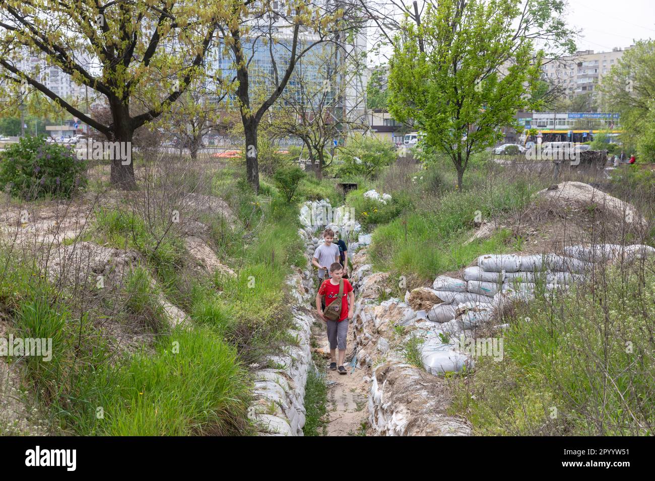 Trenches children hi-res stock photography and images - Alamy