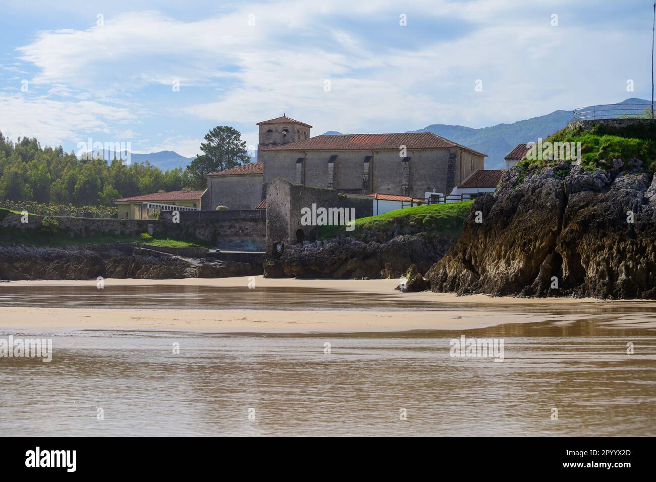 View on Playa de Palombina Las Camaras in Celorio village, Green coast ...